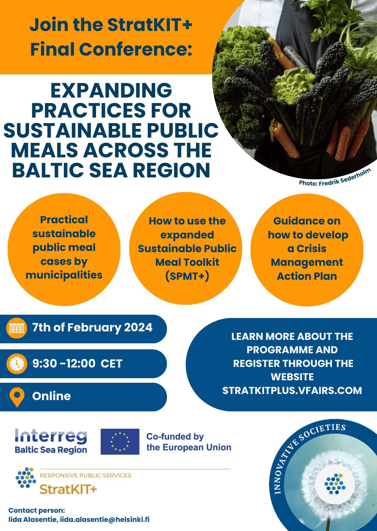 Welcome to the StratKIT+ Final Conference: Expanding practices for sustainable public meals ...