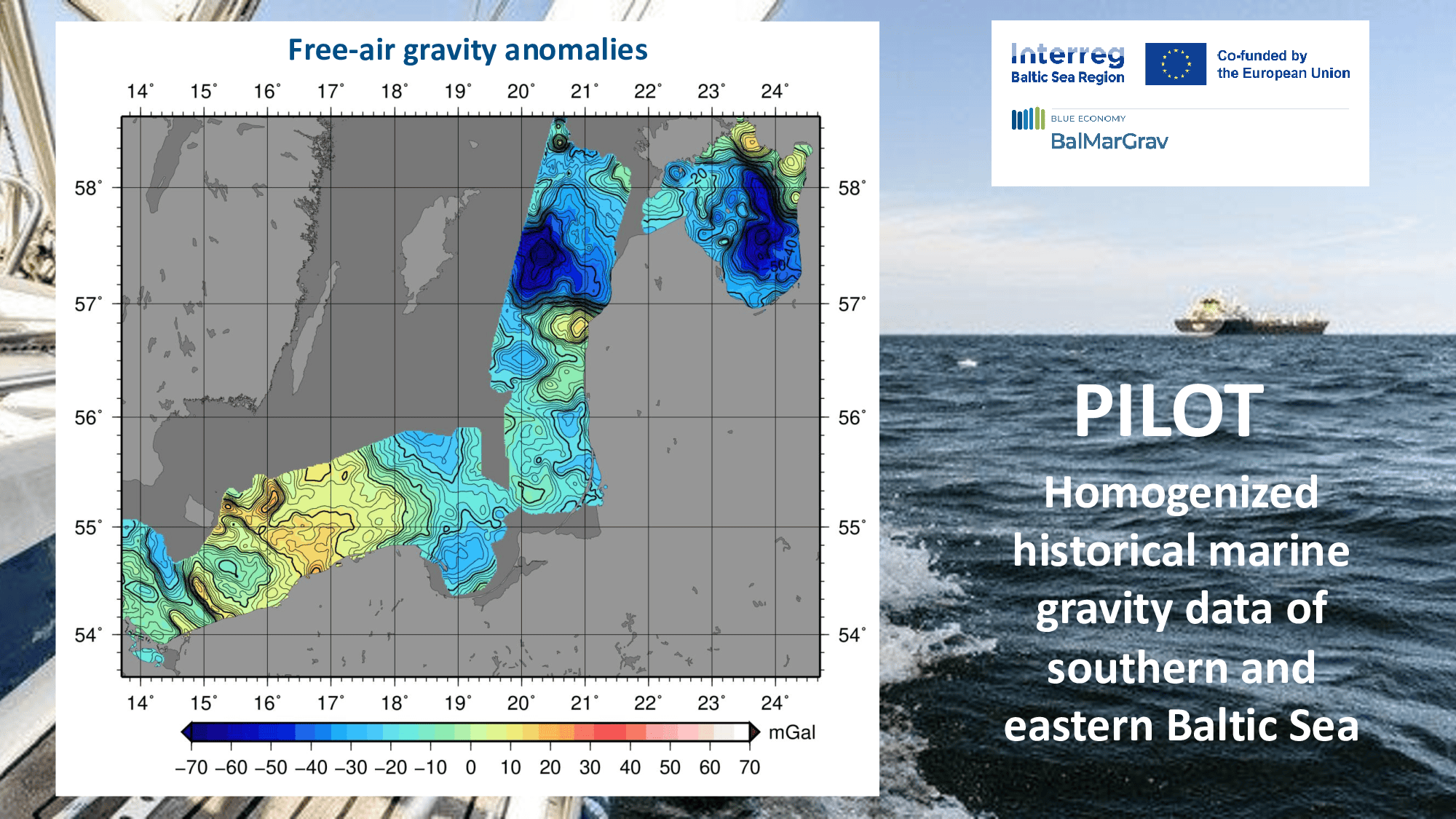 Invitation for piloting of the BalMarGrav product - Interreg Baltic Sea Region