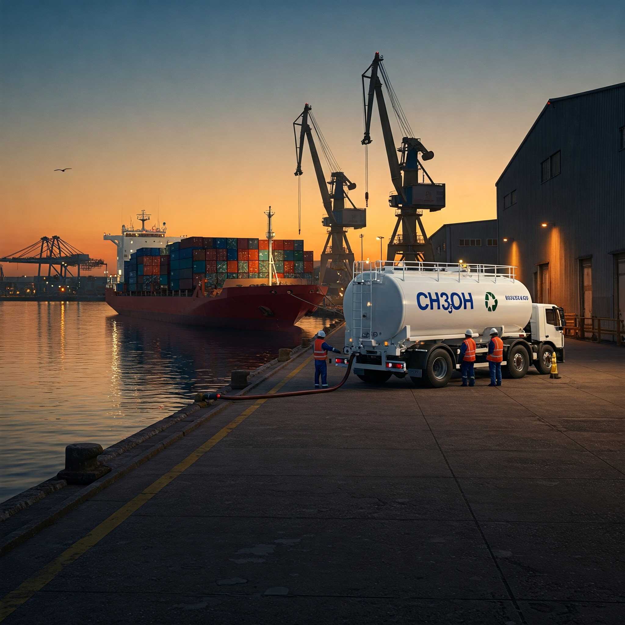 Pilot of Methanol truck-to-ship bunkering - Interreg Baltic Sea Region