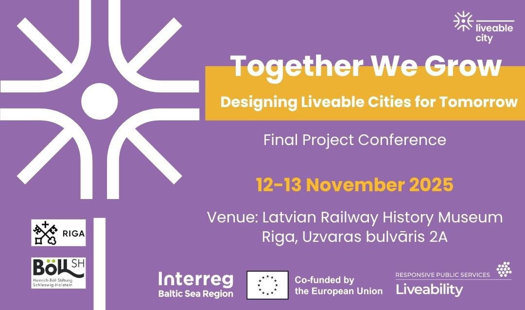 Invitation to the Final Conference of the Liveability Project – Together We Grow (12–13 November ...