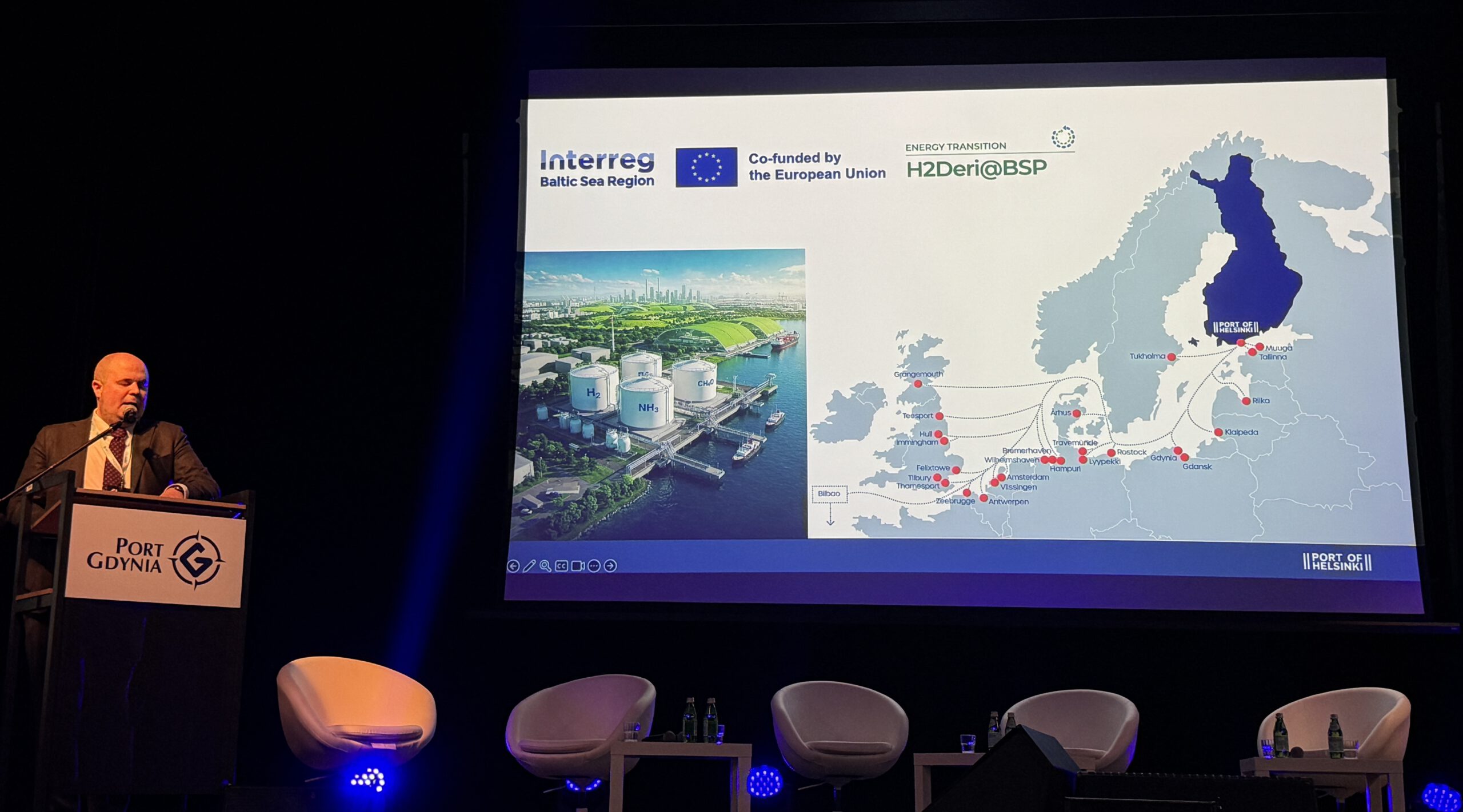 H2Deri@BSP at the Baltic Ports for Climate Conference 2025 in Gdynia - Interreg Baltic Sea Region
